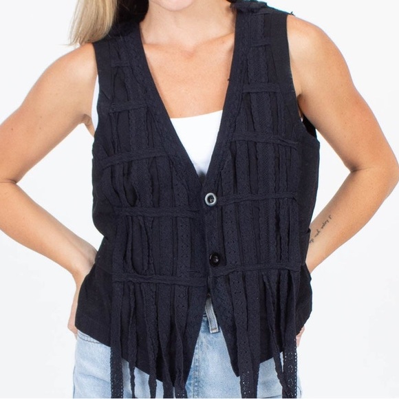 Johnny Was | Jackets & Coats | Johnny Was Crochet Fringe Vest | Poshmark